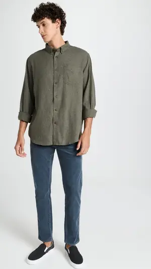 Rails Runson Button Down Shirt - Hunter Green