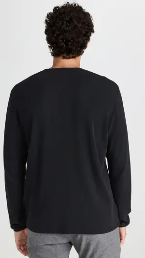 Nn07 Clive Waffle Knit Tee - Black