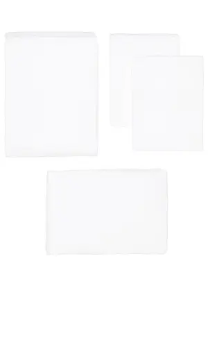 HAWKINS NEW YORK Essential Percale Bedding King Sheet Set - White