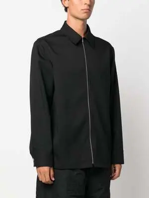 JIL SANDER Classic-collar Shirt Jacket - Black