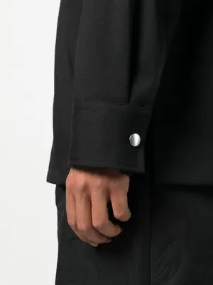 JIL SANDER Classic-collar Shirt Jacket - Black