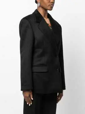 MSGM Single-breasted Peak-lapels Blazer - Black