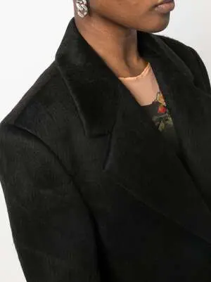 MSGM Single-breasted Peak-lapels Blazer - Black