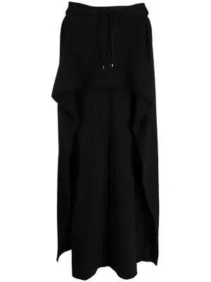 Saint Laurent Asymmetric Cotton Cape