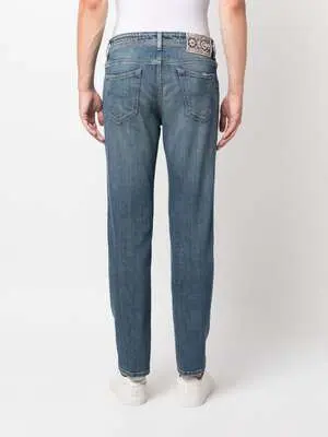 Jacob Cohen Scott Low-rise Tapered Jeans - Blue