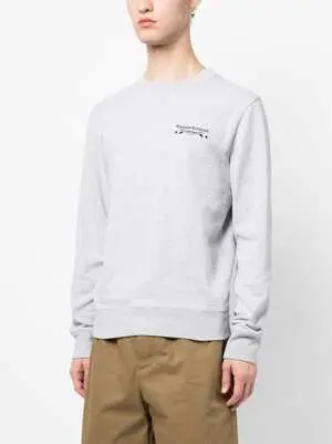 Maison Kitsuné Embroidered Logo Cotton Sweatshirt