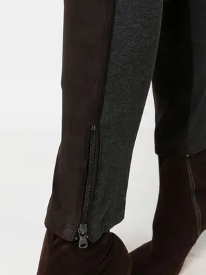 P.a.r.o.s.h Slim-fit Suede Trousers