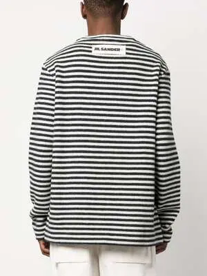 JIL SANDER Striped Wool Sweater