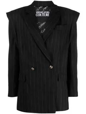 Versace Pinstriped Double-breasted Blazer