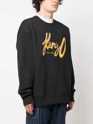 Kenzo Logo Print Cotton Sweatshirt