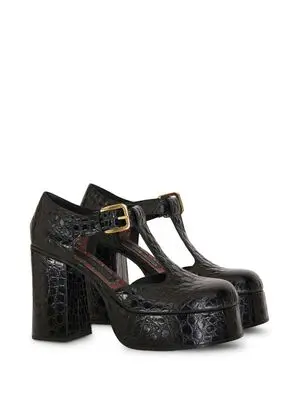 Etro Mary Jane 110mm Round-toe Pumps - Black