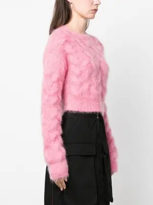 Dsquared2 Brushed Mohair-blend Jumper - Pink