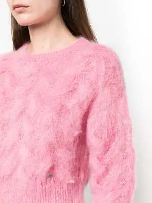 Dsquared2 Brushed Mohair-blend Jumper - Pink