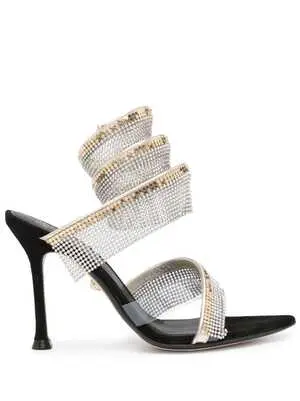 ALEVI MILANO Bright-s 95mm Crystal-embellished Sandals - Black