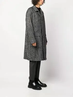 Tagliatore Loyd Chevron-knit Peacoat
