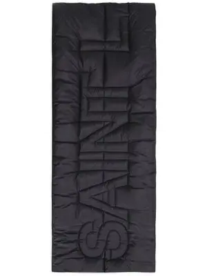 Saint Laurent Logo-embossed Padded-design Scarf