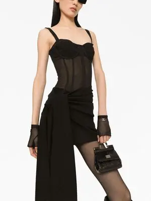 Dolce & Gabbana Draped Bustier Mini Dress