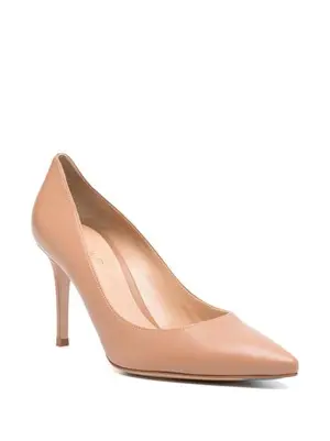 GIANVITO ROSSI 85mm Leather Pumps - Neutrals