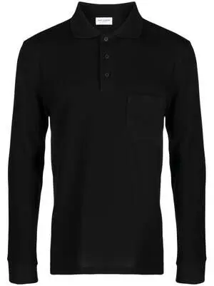 Saint Laurent Logo-embroidered Polo Shirt