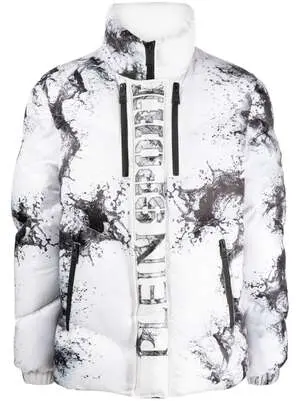 PLEIN SPORT Splash Extreme Padded Jacket - White