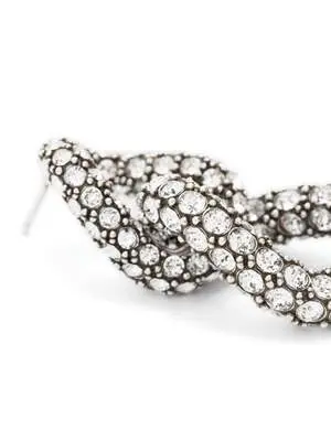 Isabel Marant Étoile Rhinestone Link Earrings - Silver
