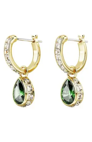 SWAROVSKI Chroma Crystal Drop Hoop Earrings