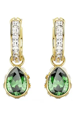 SWAROVSKI Chroma Crystal Drop Hoop Earrings