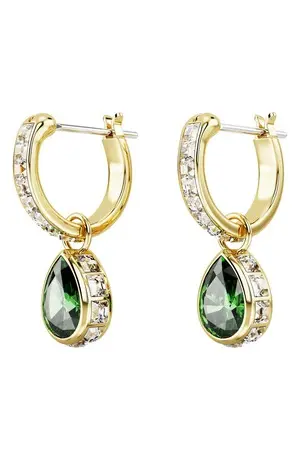 SWAROVSKI Chroma Crystal Drop Hoop Earrings
