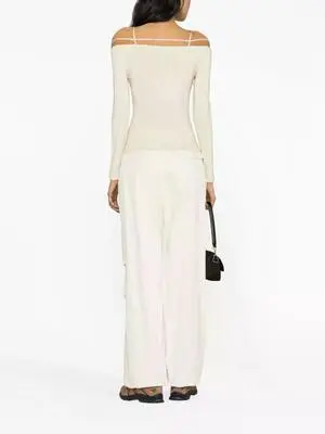 Jacquemus Le T-shirt Sierra Off-shoulder Top