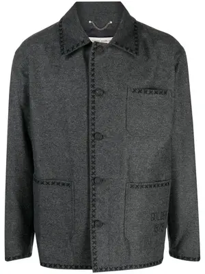 GOLDEN GOOSE Embroidered Wool Jacket