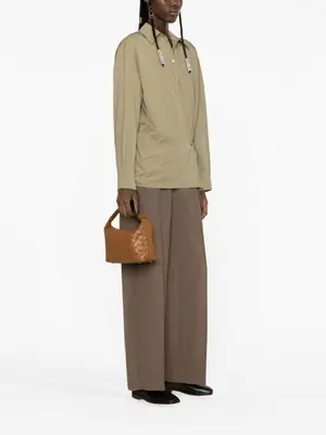 LEMAIRE Twisted Wrap Cotton Shirt - Green