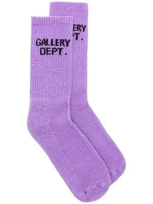 GALLERY DEPT. Intarsia-knit Socks - Purple