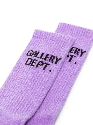 GALLERY DEPT. Intarsia-knit Socks - Purple