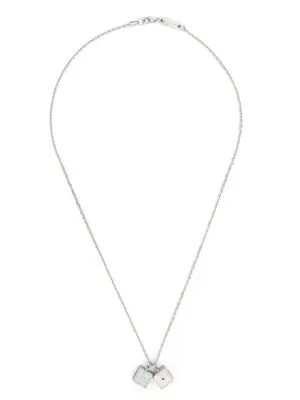 DARKAI Dice Crystal Pendant Necklace