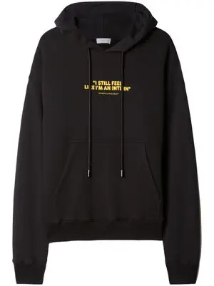 Off-White Intern Slogan-print Cotton Hoodie