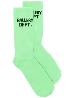 GALLERY DEPT. Intarsia-knit Ankle Socks - Green