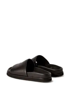 Off-White Logo-debossed Leather Slides