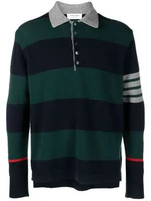Thom Browne Rugby Jacquard Polo Shirt