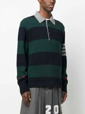 Thom Browne Rugby Jacquard Polo Shirt