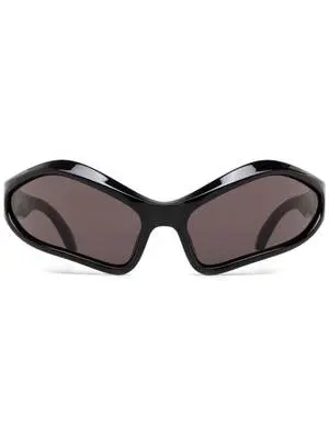 Balenciaga Fennec Oval Sunglasses - Black