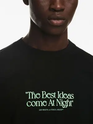 Off-White Slogan-print Cotton T-shirt