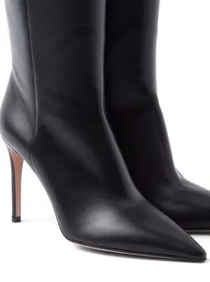 Prada 95mm Nappa Leather Knee-high Boots