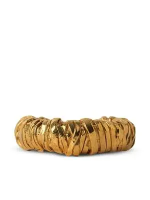 PAOLA SIGHINOLFI Textured Wrap Bracelet - Gold