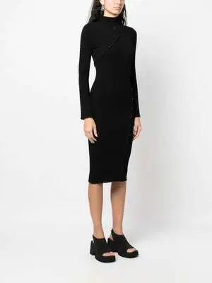 COURREGES Ribbed Knit Dress
