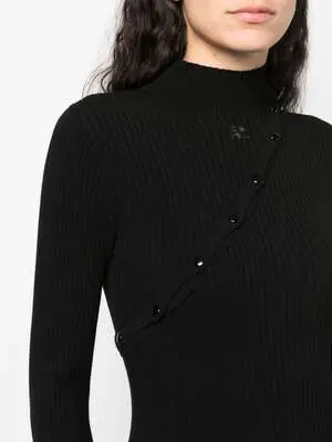 COURREGES Ribbed Knit Dress