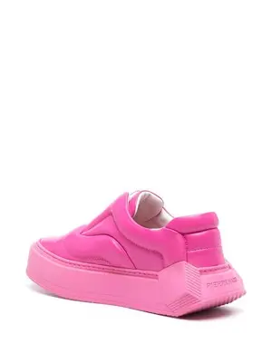 Pierre Hardy Skate Cubix Leather Sneakers - Pink