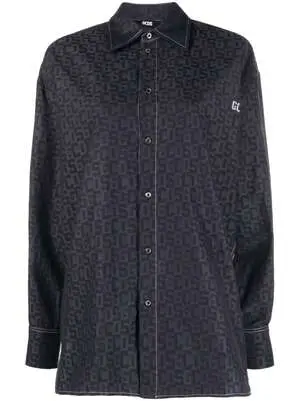 Gcds Logo-print Cotton Shirt