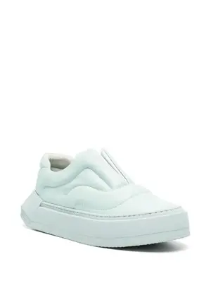 Pierre Hardy Skate Cubix Leather Sneakers - Green