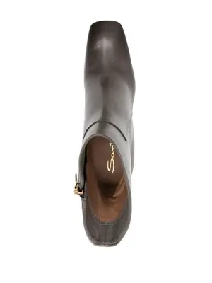Santoni 90mm Leather Ankle Boots