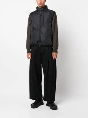 Aspesi Padded High-neck Gilet - Black